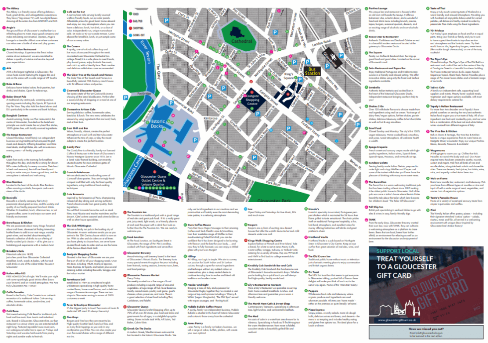 Map of Gloucester 2021 - Gloucester BID - Business Improvement District